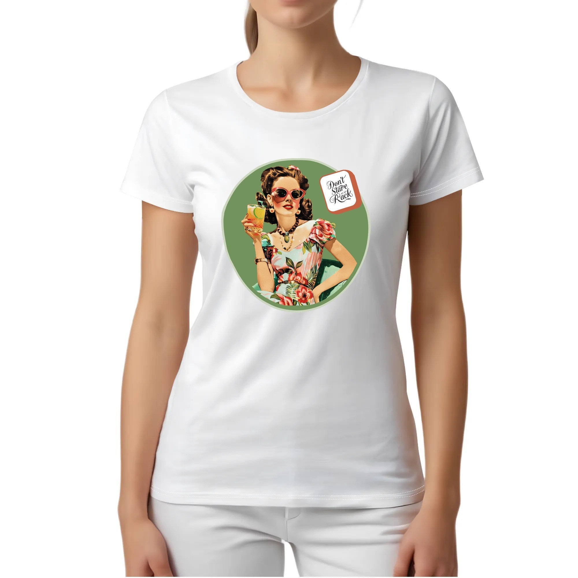 Funny Mahjong Shirt, Don't Stare At My Rack Tee For Women - Splash of ...
